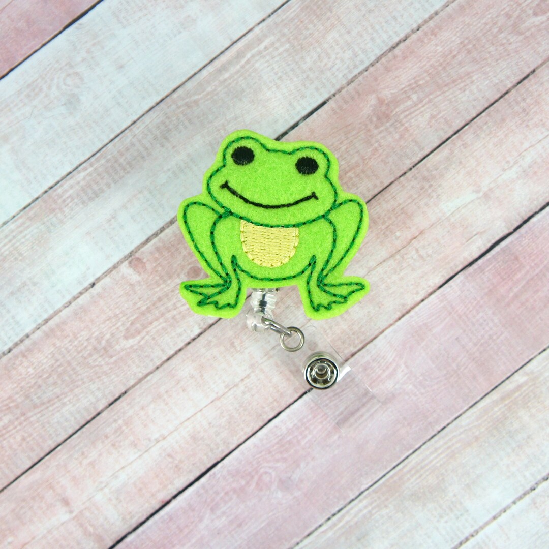 Frog Badge Reel, Nurse Badge Reel, Spring ID Badge Holder, Medical ...