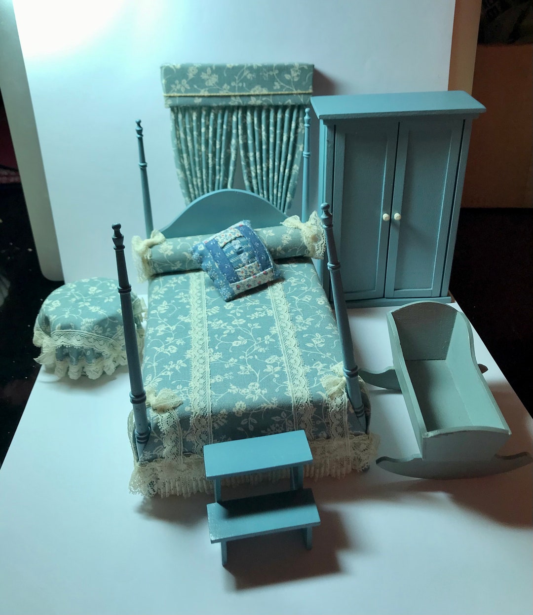Pitty-pat Bedroom Set W/cradle - Etsy