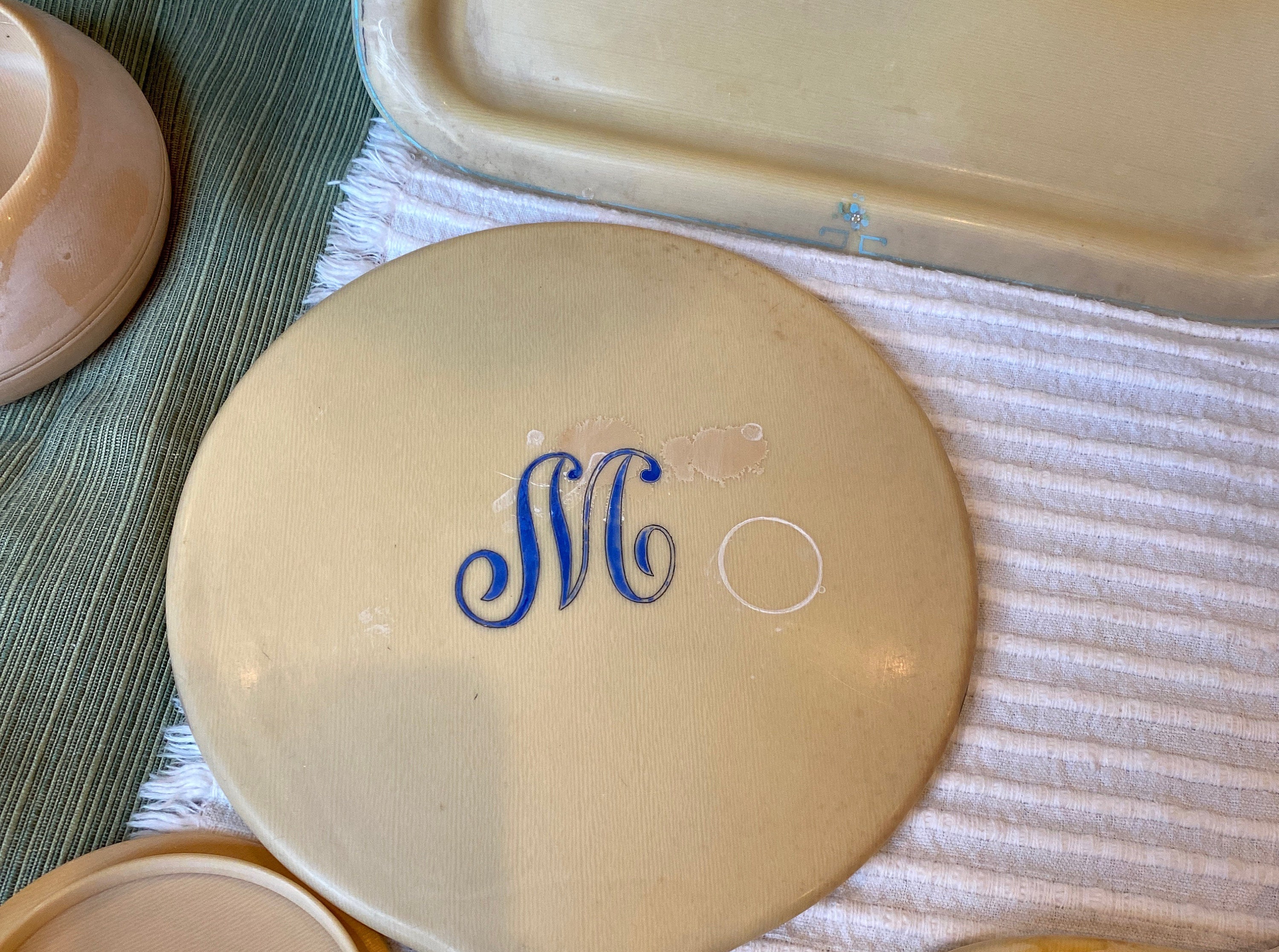 Vintage 8 Piece Bakelite / Celluloid Vanity Set, Art Deco, 1920 - 1940 ...