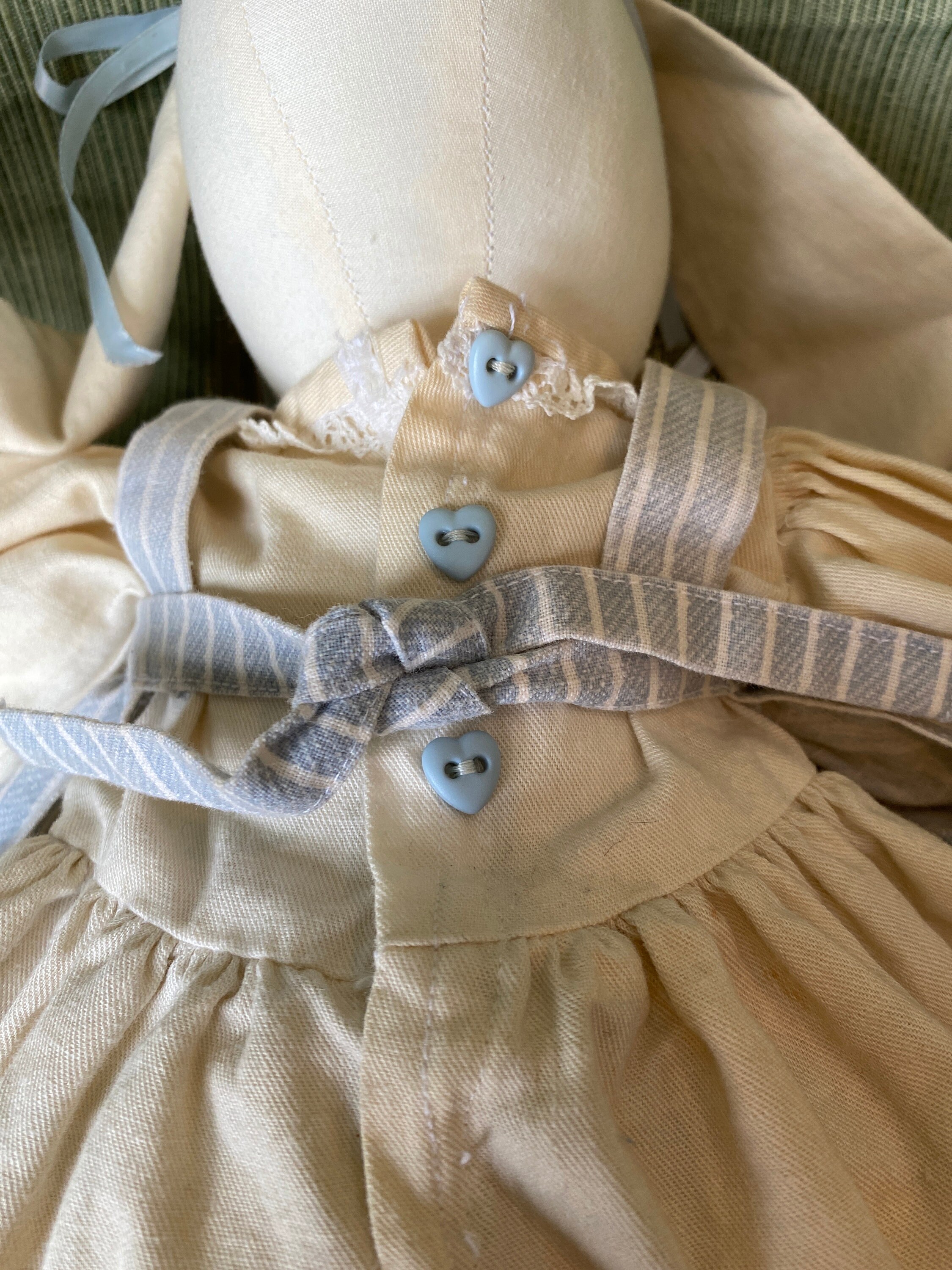 Vintage Muslin Bunny 20 Inch Rabbit Dolls Boy and Girl, Matching ...