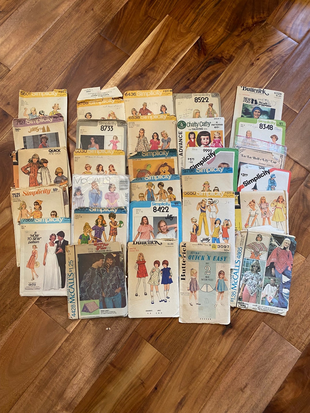 Lot 29 Vintage 1970's Sewing Patterns Women and Girls - Etsy