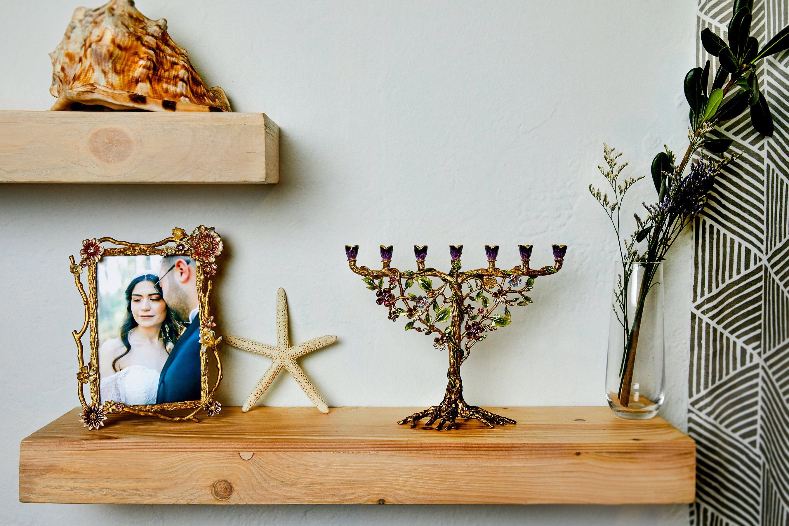 Menorah 7 Branch Tree of Life Menorah Modern Reminder of the - Etsy