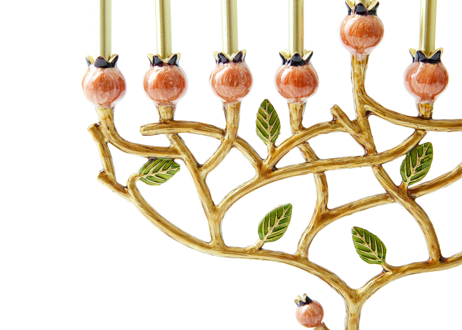 Pomegranate Menorah Gift for the Jewish Home Handmade & Hand Painted ...