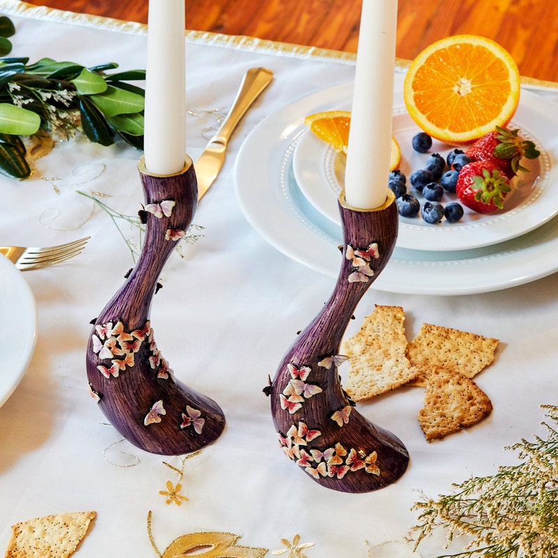 Shabbat Candlesticks - Etsy