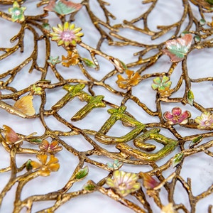 Seder Plate Blooming Spring, Passover Seder Plate Modern Jewish Art ...