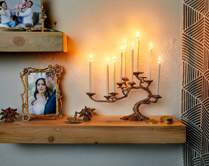 Chanukah Menorah Bonsai Tree Unique Hanukkah Menorah Modern - Etsy