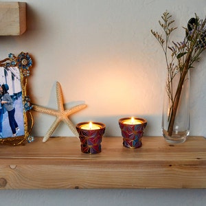 Abstract Jewish Shabbat Candle Holder Shabbat Set Double Sided Tea ...