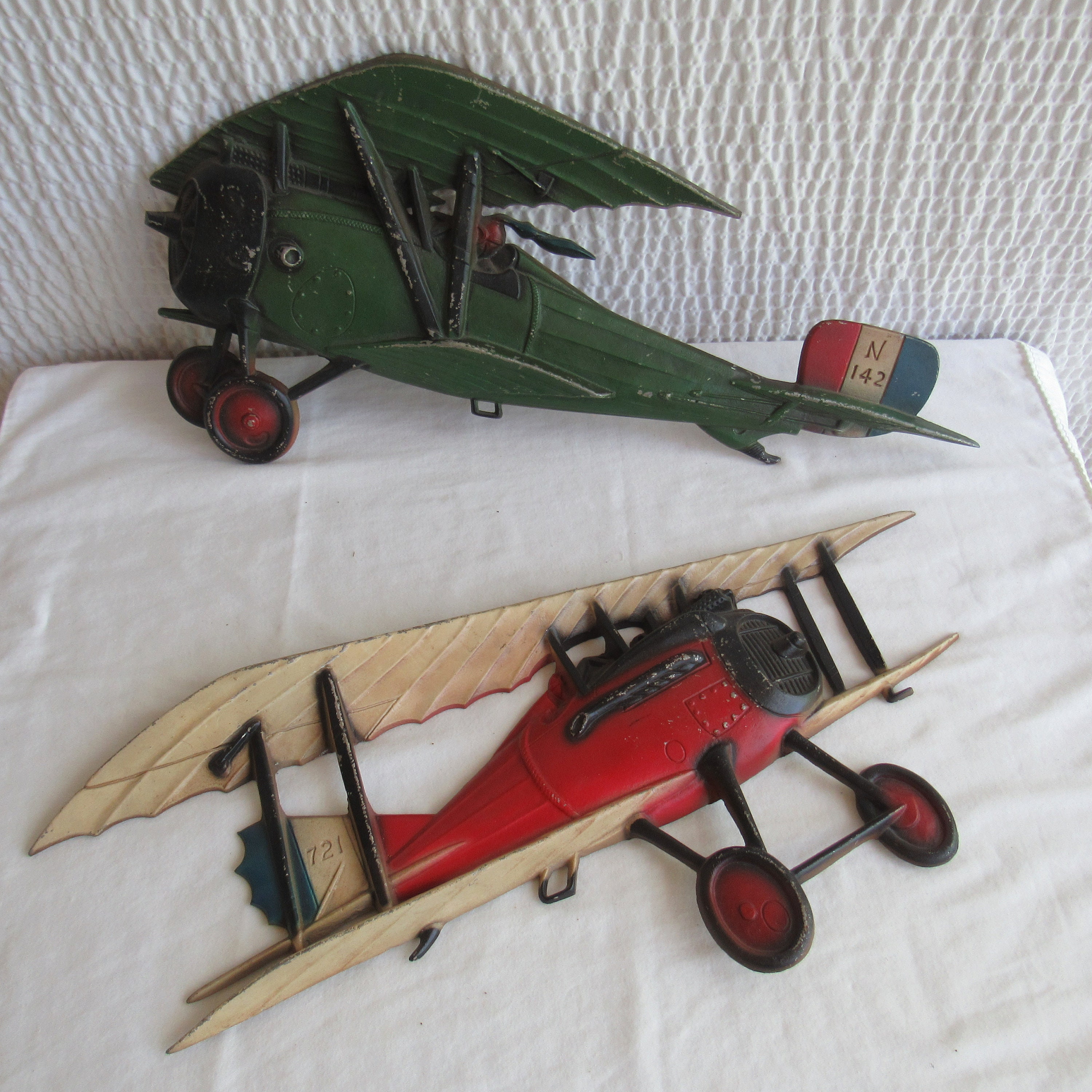 Lot 2 Vintage Sexton USA Cast Metal Airplane Aviation Wall - Etsy