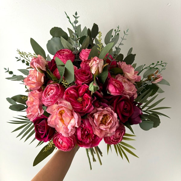 Hot Pink Bouquet - Etsy