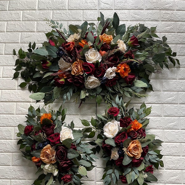 Terracotta Cream Arch Arrangement - Etsy