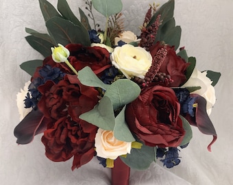 Red Navy Bouquet | Etsy