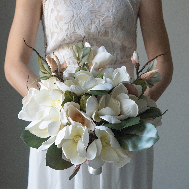 Magnolia Bridal Bouquet - Etsy