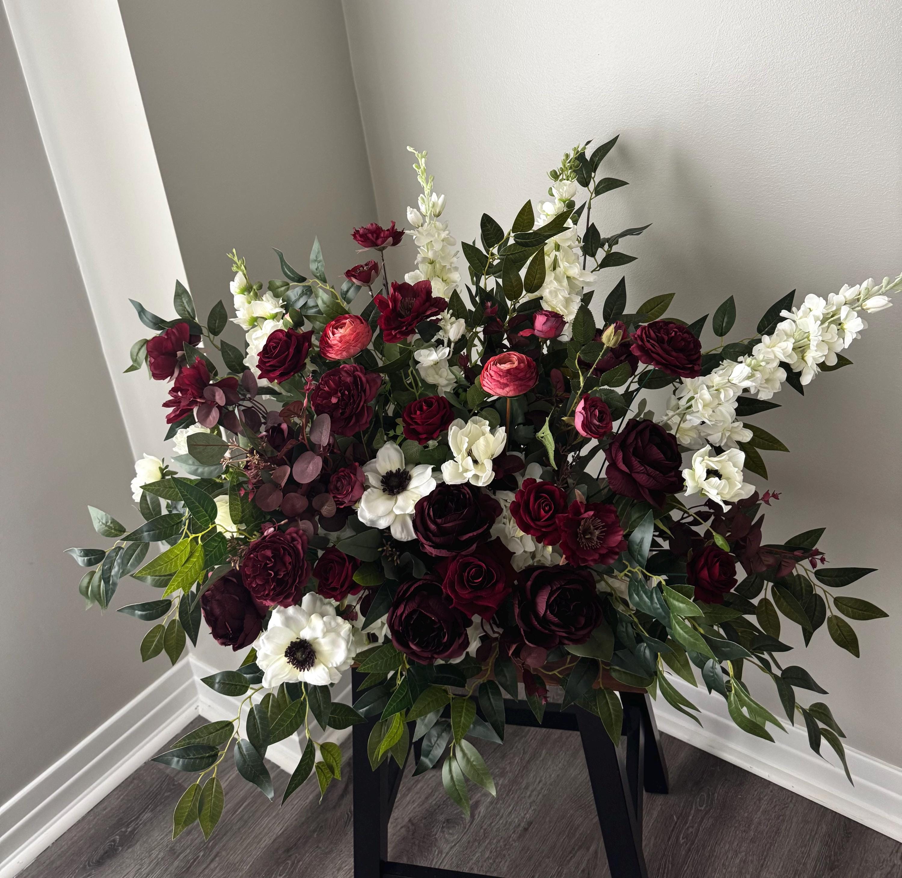Set of 4 Floor Arch Free Standing Arch Arrangement Aisle Flowers ...