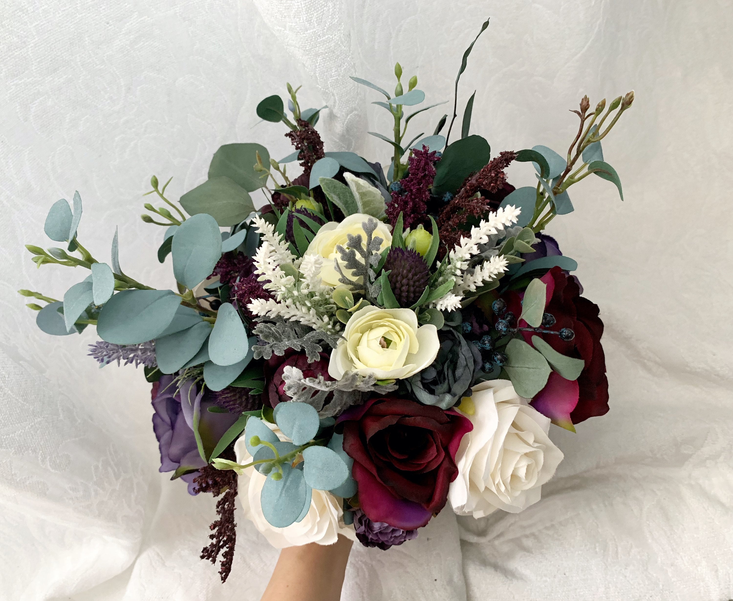 Bright Purple Flowers Wedding