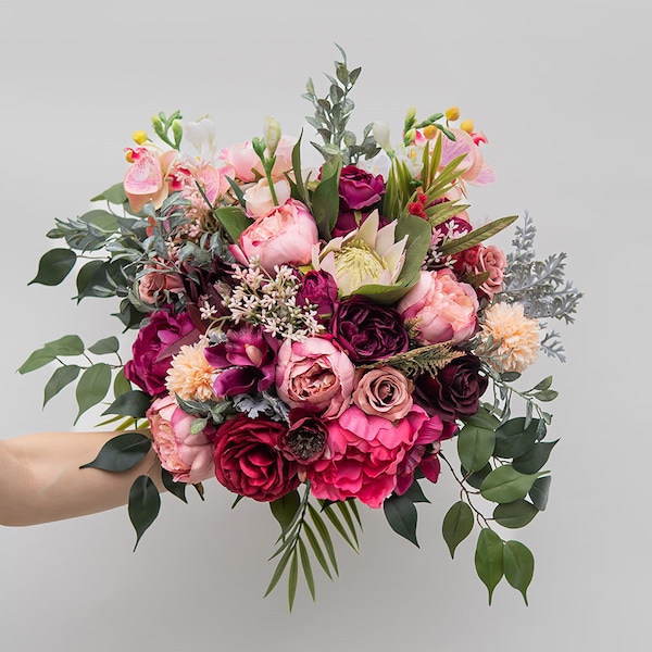 Fuchsia Bouquet - Etsy