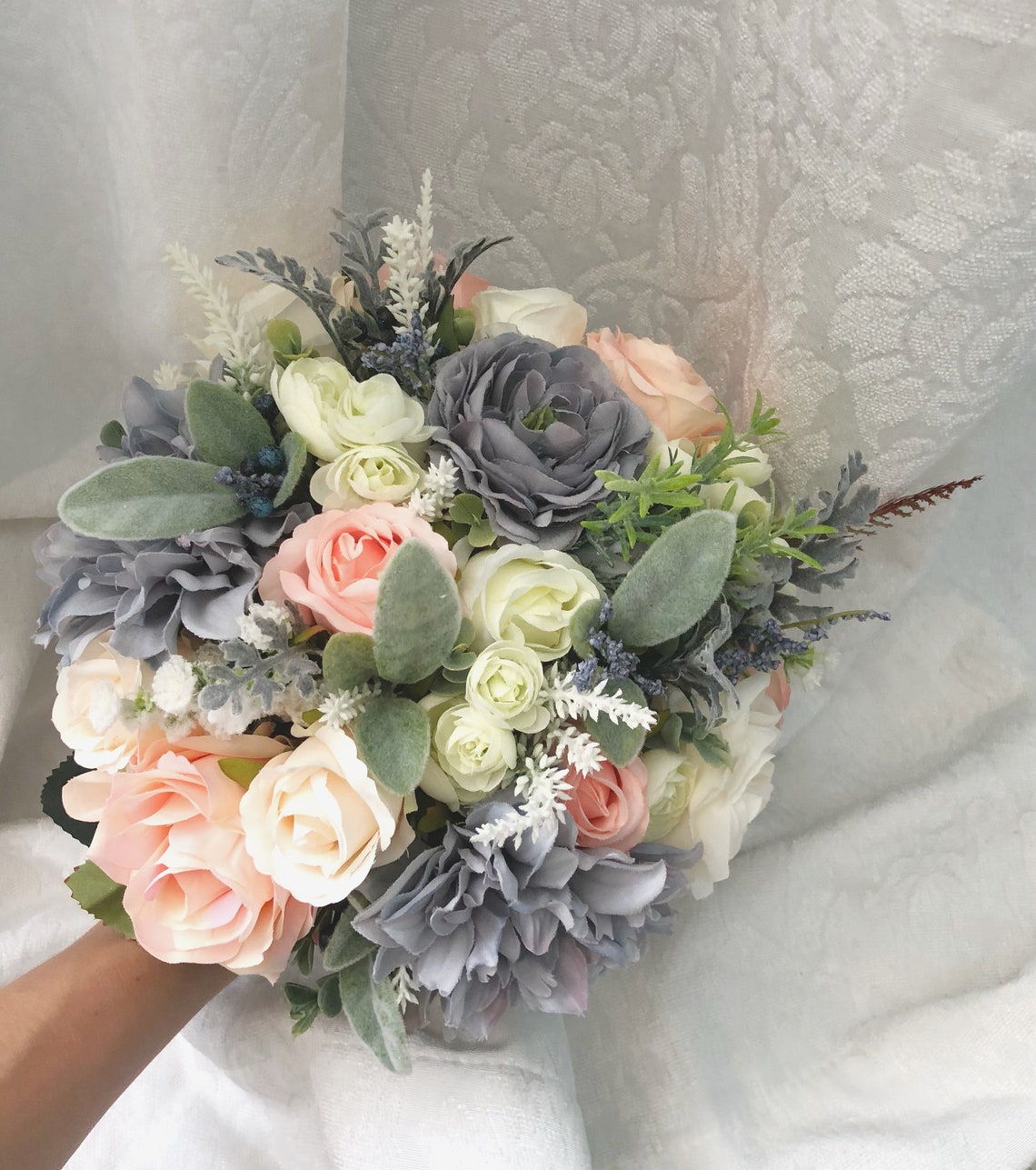 Wedding Floral Set Decorative Wedding Bouquet Handmade Indoor Greenery ...