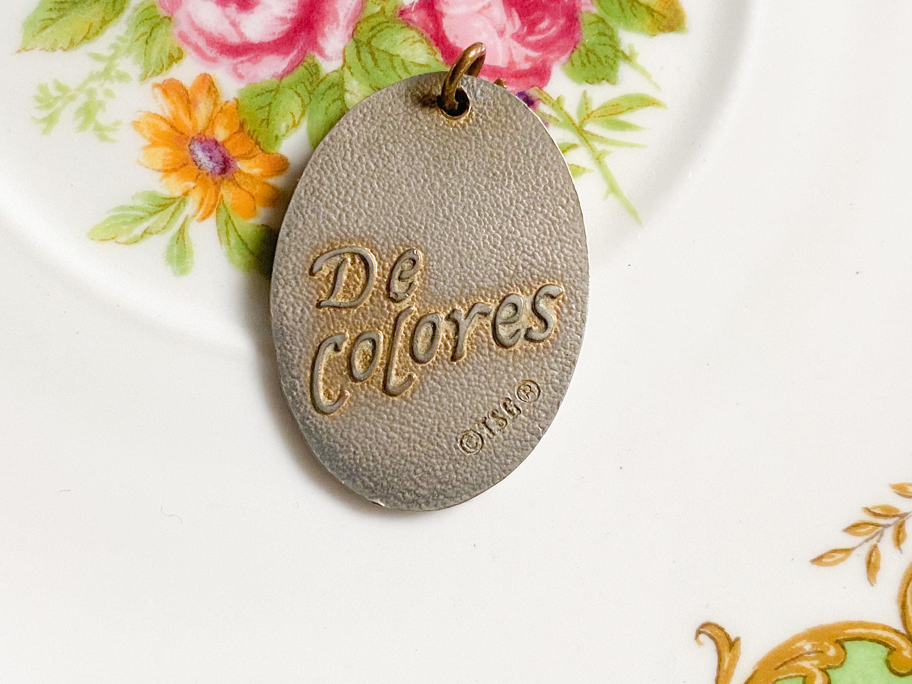 TSG Phila De Colores Oval Rooster Pendant, Rainbow Enamel Charm - Etsy