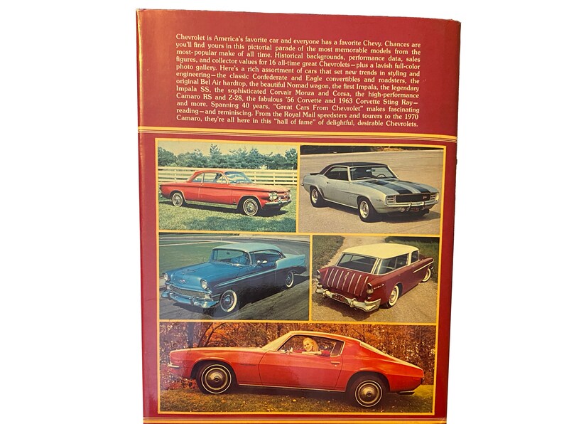 Great Cars From Chevrolet by the Editors of the Consumer Guide - Etsy