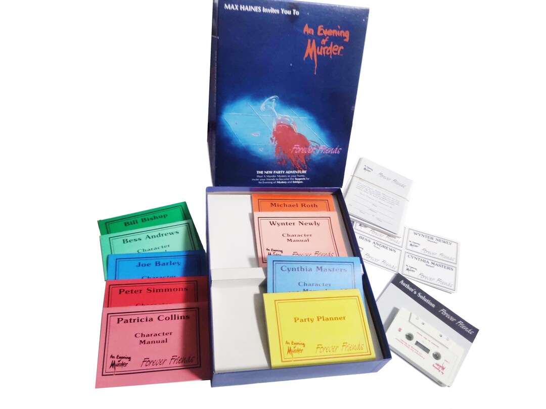 A Game of Murder - Forever Friends Murder Mystery Board Game Vintage ...