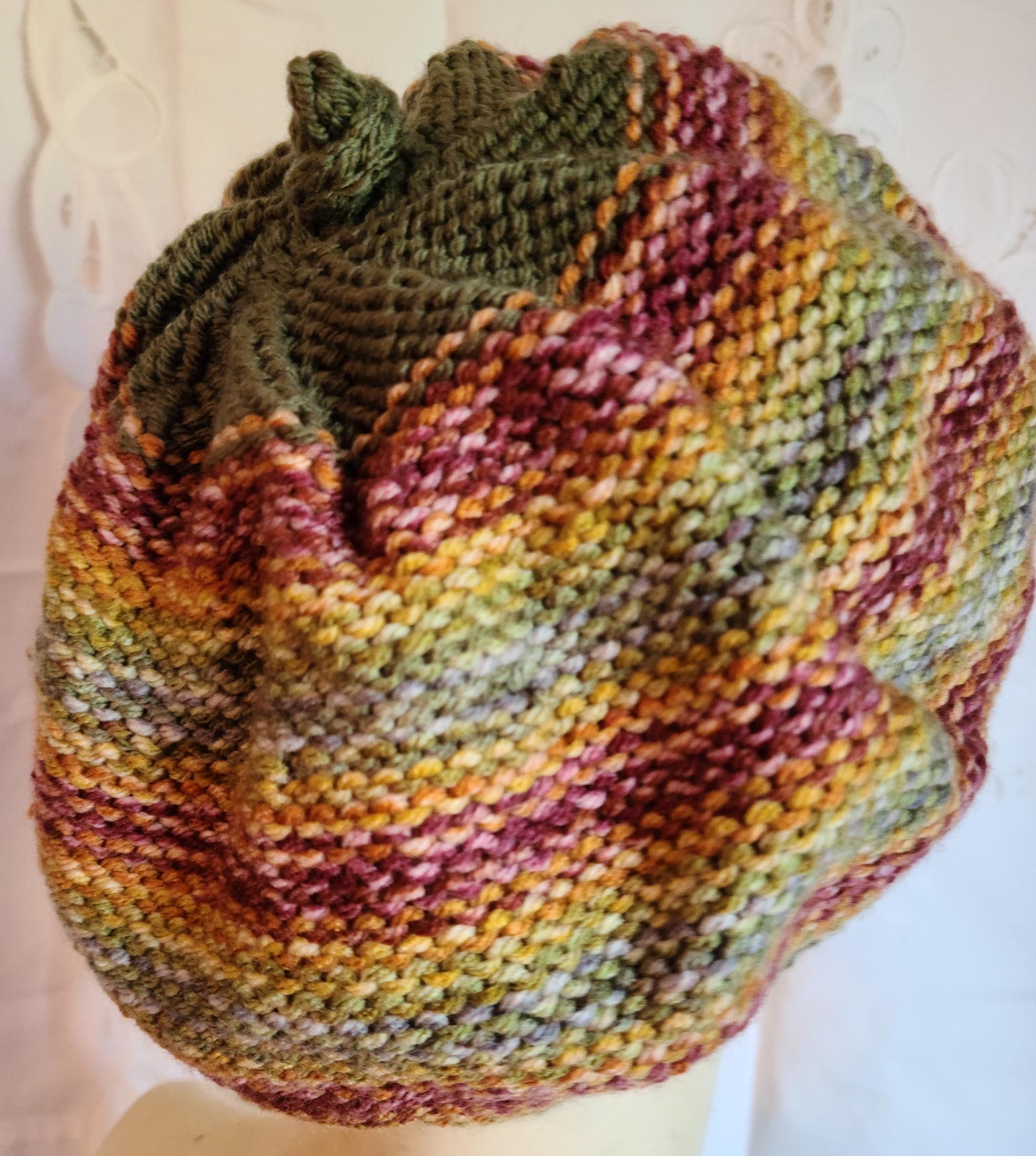 Brouch in Green, Rust and Yellow - Etsy