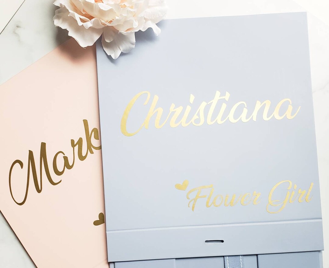 Custom Name Vinyl Sticker Decal Gift Box Vinyl Sticker Vinyl - Etsy Canada