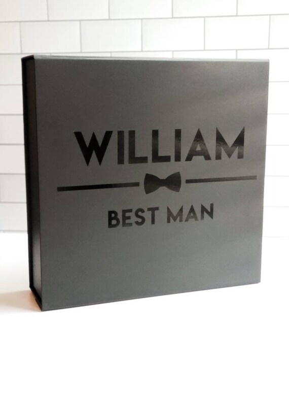 Black Birthday Gift BoxBirthday GiftPersonalized Box Gift | Etsy