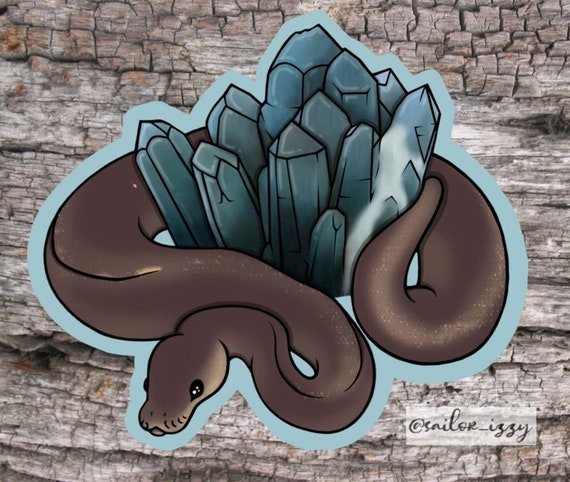 Crystal Ball Python Sticker | Etsy
