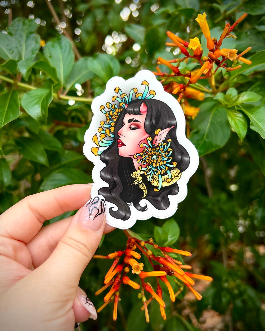 Serpent Succubus Sticker - Etsy