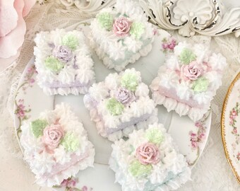 Pink Faux Tea Cakes, Shabby Chic Tea Cakes, Marie Antoinette, Sweets ...