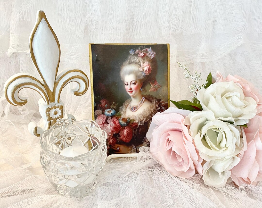 Marie Antoinette Wood Sign, Vintage Marie Ornament, Queen Marie ...