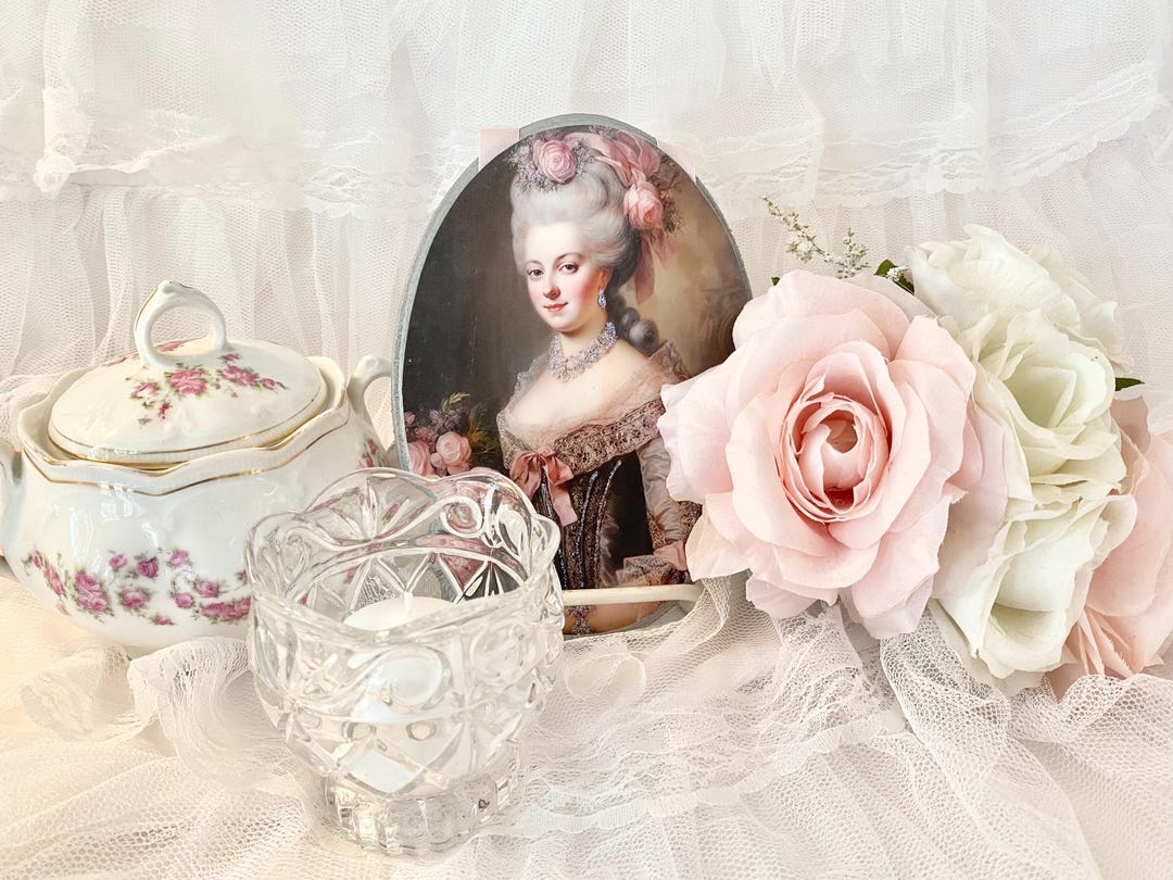 Marie Antoinette Wood Sign, Vintage Marie Ornament, Queen Marie ...