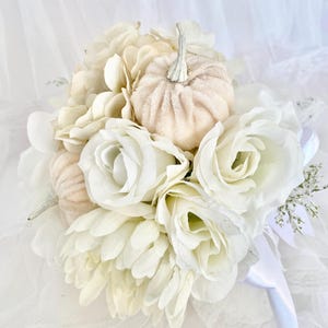 Shabby Chic Fall Cornucopia, Upcycled Wicker Cornucopia Basket, White ...