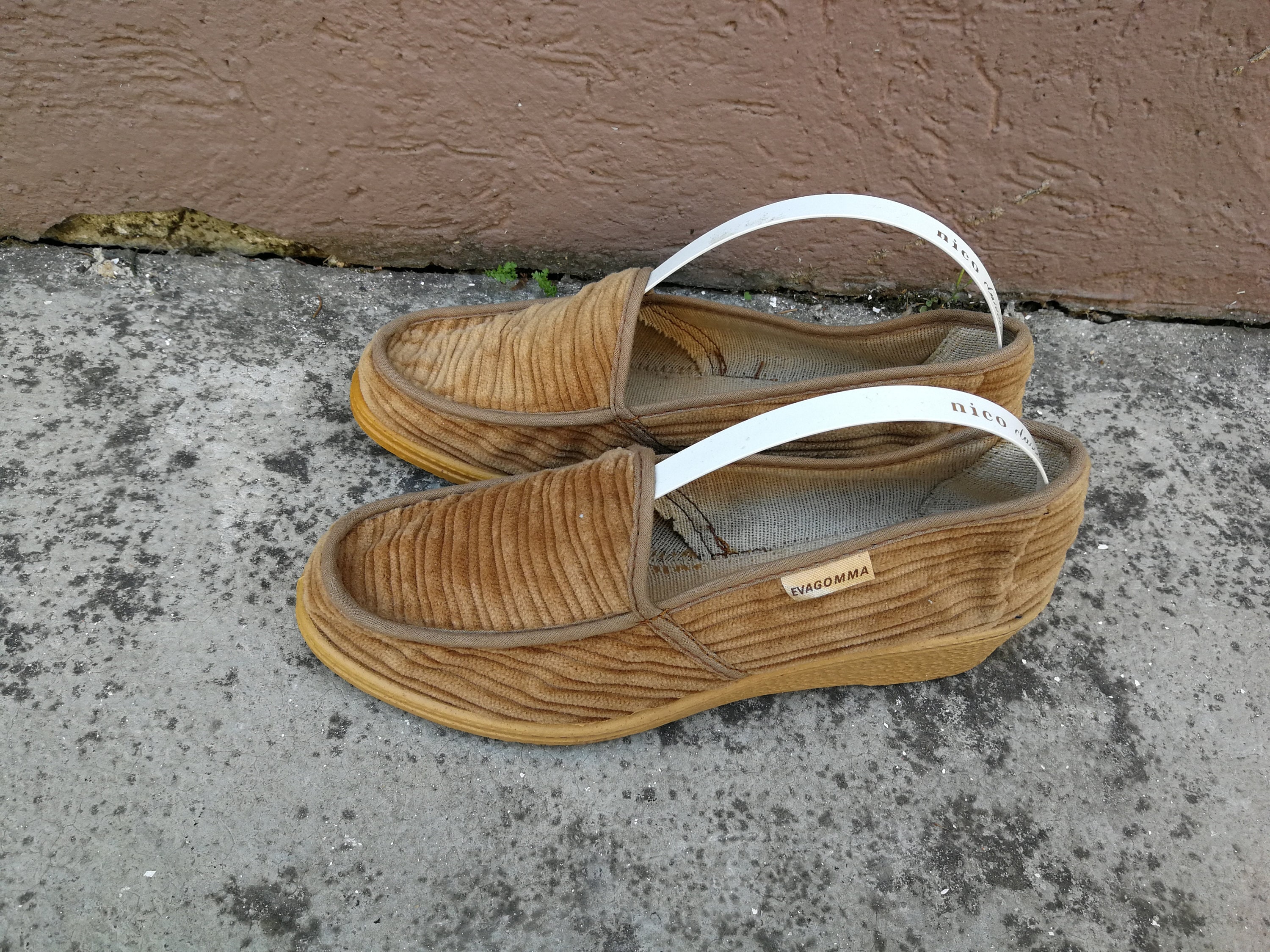 Vintage Corduroy Platform Shoes-size ITA 35-beige - Etsy