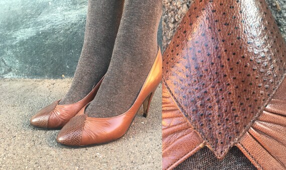 Vintage Original from 80s Woman Shoes Stiletto Python… - Gem
