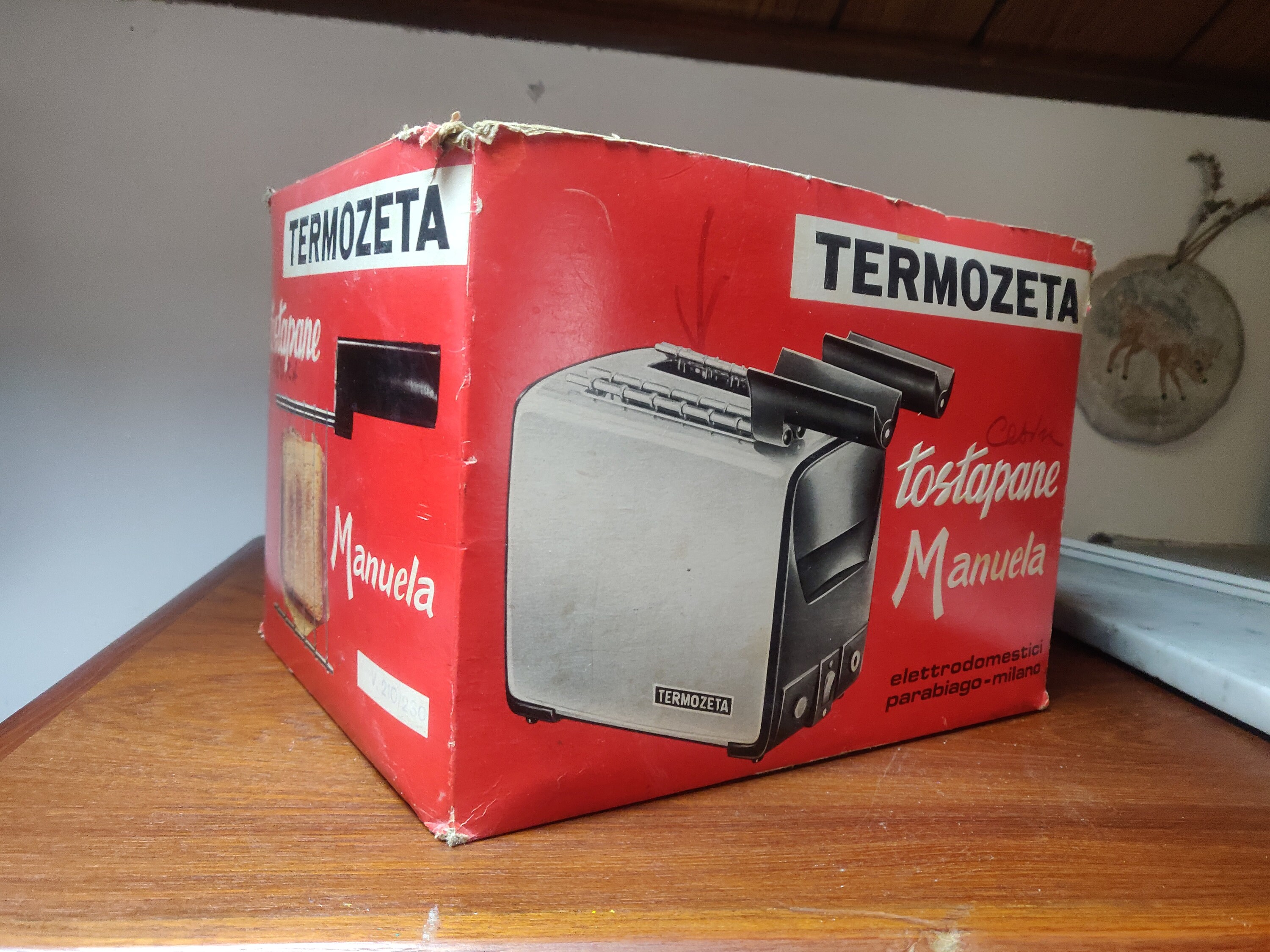 Vintage Toaster Made in Italy 50s Tostapane Termozera Nos With Original ...
