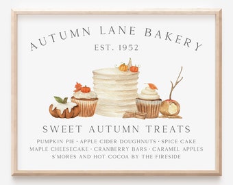 Printable Bakery Sign - Etsy