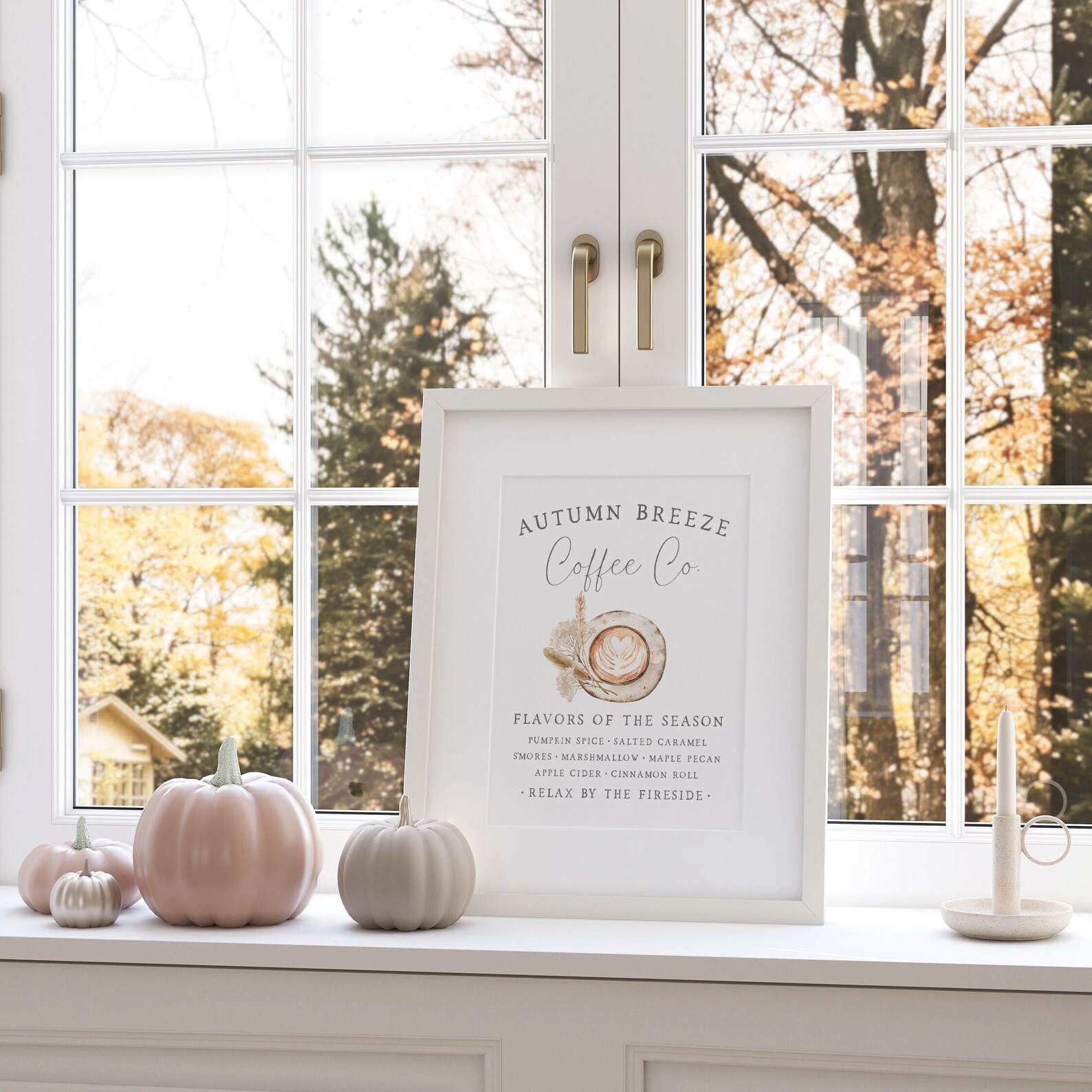 Autumn Coffee Menu Printable: Cozy Café Wall Art (instant Download) - Etsy