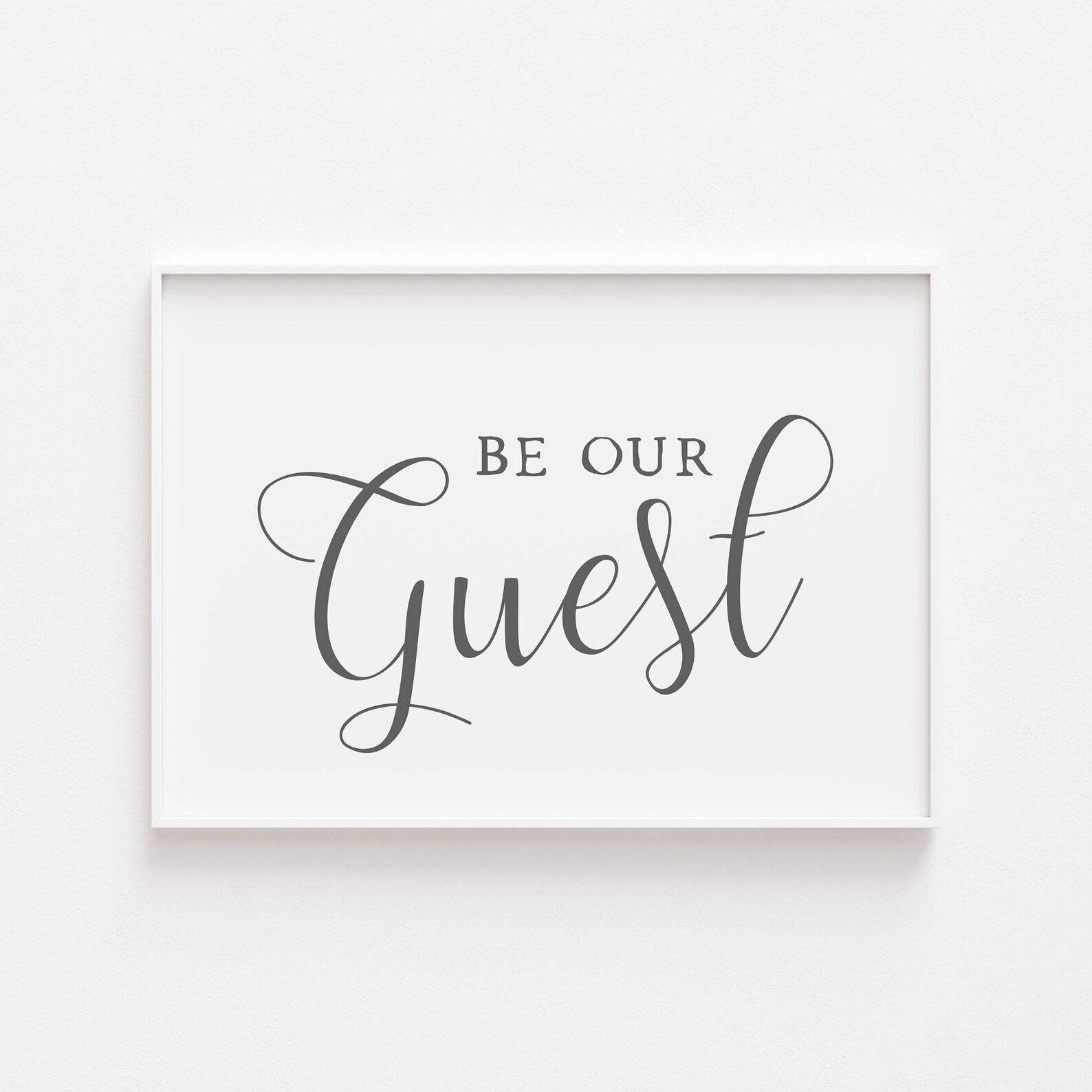 PRINTABLE Be Our Guest Sign Entryway Wall Decor Guest Room - Etsy