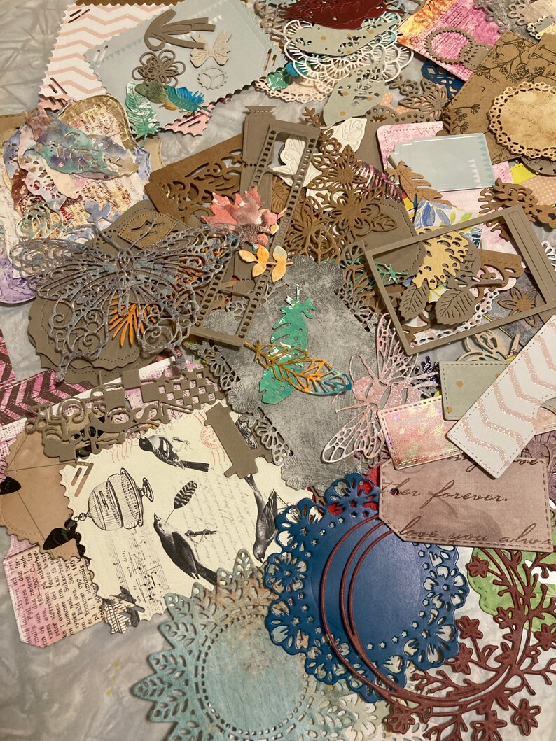 50 Random Die Cuts - Etsy