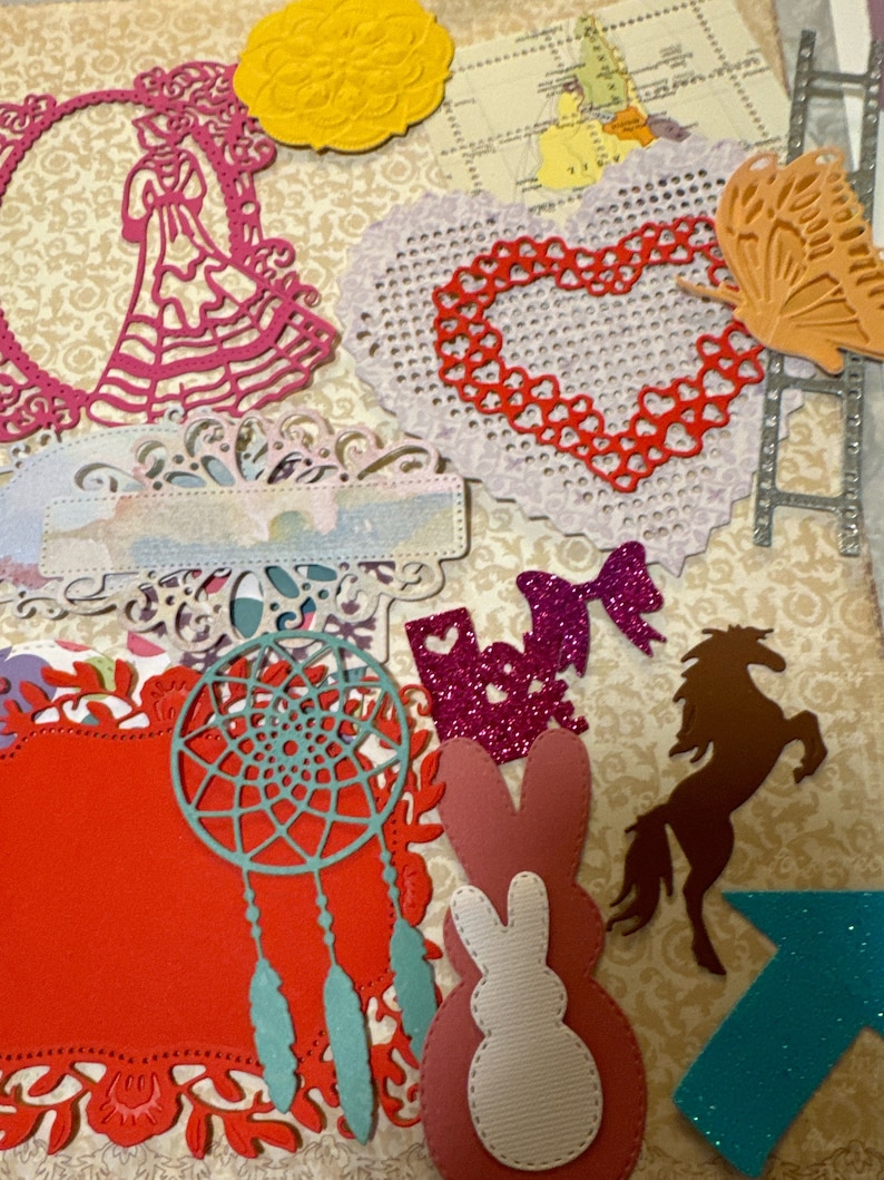 50 Random Die Cuts - Etsy