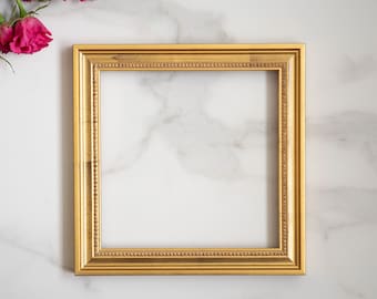 8x8 IN Vintage Style Ornate Gold Leaf Baroque Wood Frame for Gallery ...