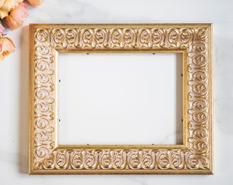 5x7 IN WOOD FRAME Gorgeous Gold Leaf Massive Baroque Style Frame for ...