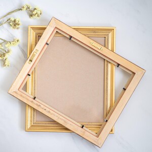 8x10 Inch WOOD Frame Golden Color Handcrafted Gallery Wall Picture Frame - Etsy