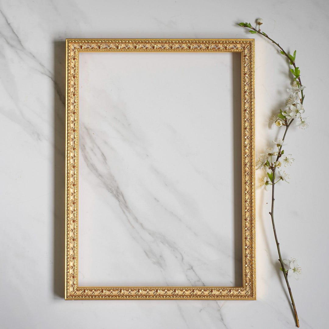 Handcrafted Vintage Gold A4 Frame: Ornate Photo/diploma Display - Etsy
