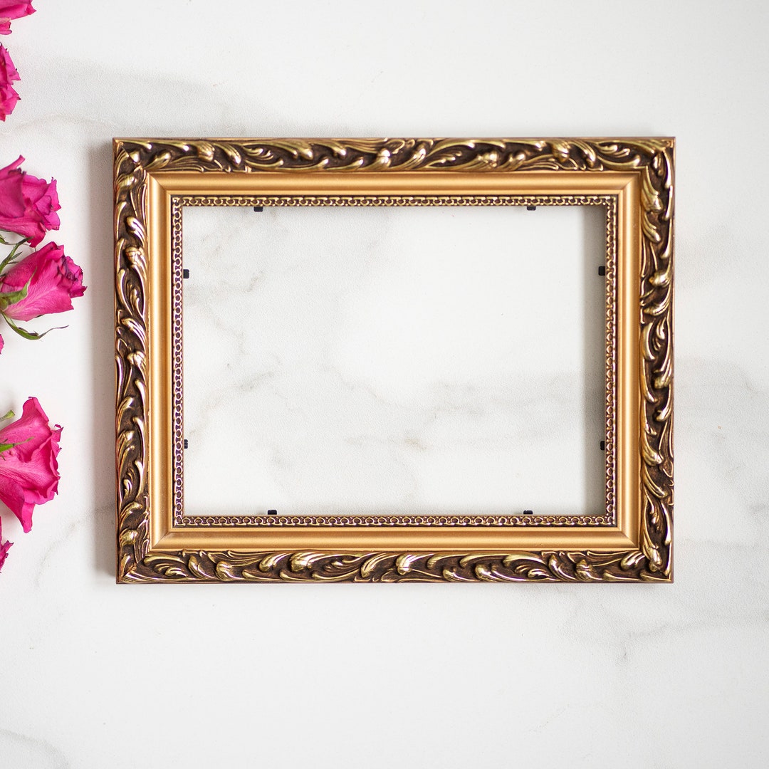 6x8 IN Antique Style Fine Art Frame Gold - Bronze Color, 15X20 CM ...