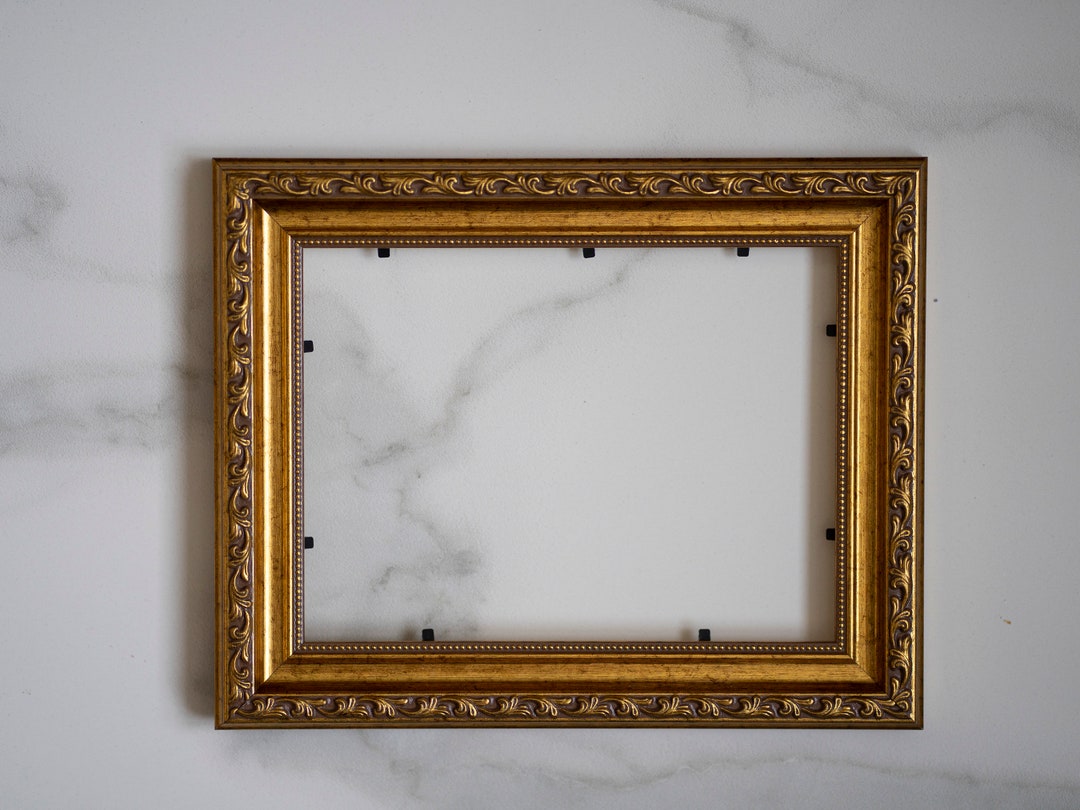 6x8 IN Baroque Vintage Style Gold Leaf Ornate Wood Picture Frame for ...
