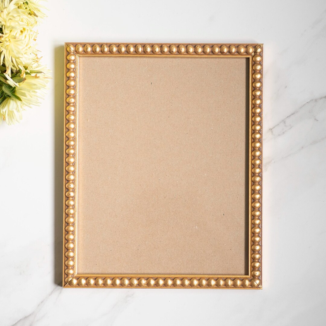 20x25 Cm Gold Wooden Picture Frame Handcrafted - 8x10 Inch - Etsy