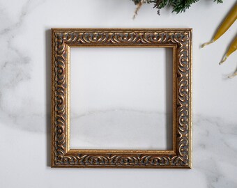 Antique Gold Frame 6x6 - Etsy