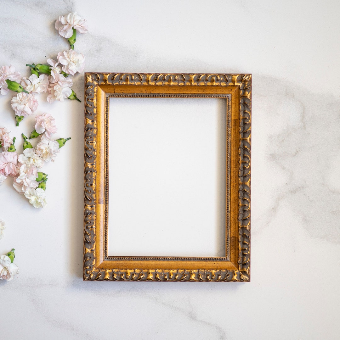 6x8 IN Antique Style Fine Art Frame Gold Bronze Color, 15X20 CM Vintage ...