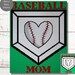 Baseball Mom Graph Crochet Pattern C2C, Mini C2c, Tss, Sc, Hdc, Dc ...